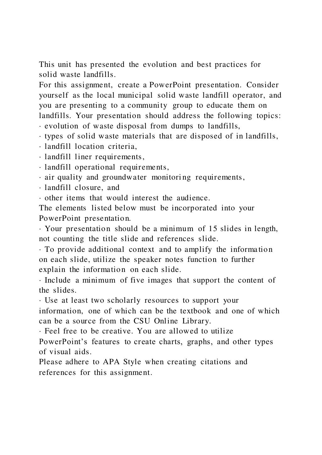 This unit has presented the evolution and best practices for solid | DOCX