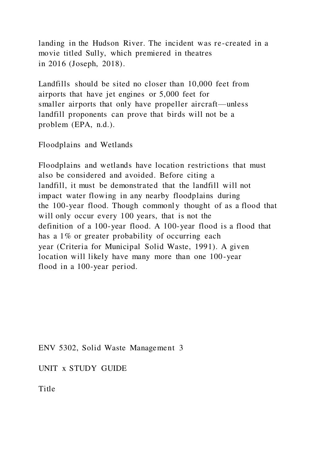 This unit has presented the evolution and best practices for solid | DOCX