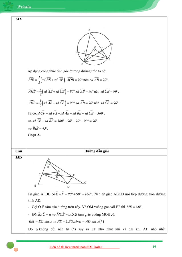 ĐỀ THI THỬ VÀO LỚP 10 MÔN TOÁN CHUYÊN NGOẠI NGỮ - ĐẠI HỌC QUỐC GIA HÀ NỘI NĂM 2023 CÓ LỜI GIẢI ...