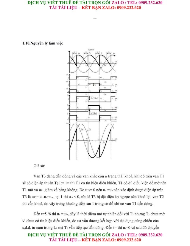 Thiết kế bộ chỉnh lưu hình tia ba pha cấp nguồn cho phần ứng động cơ một chiều kích từ độc lập.doc
