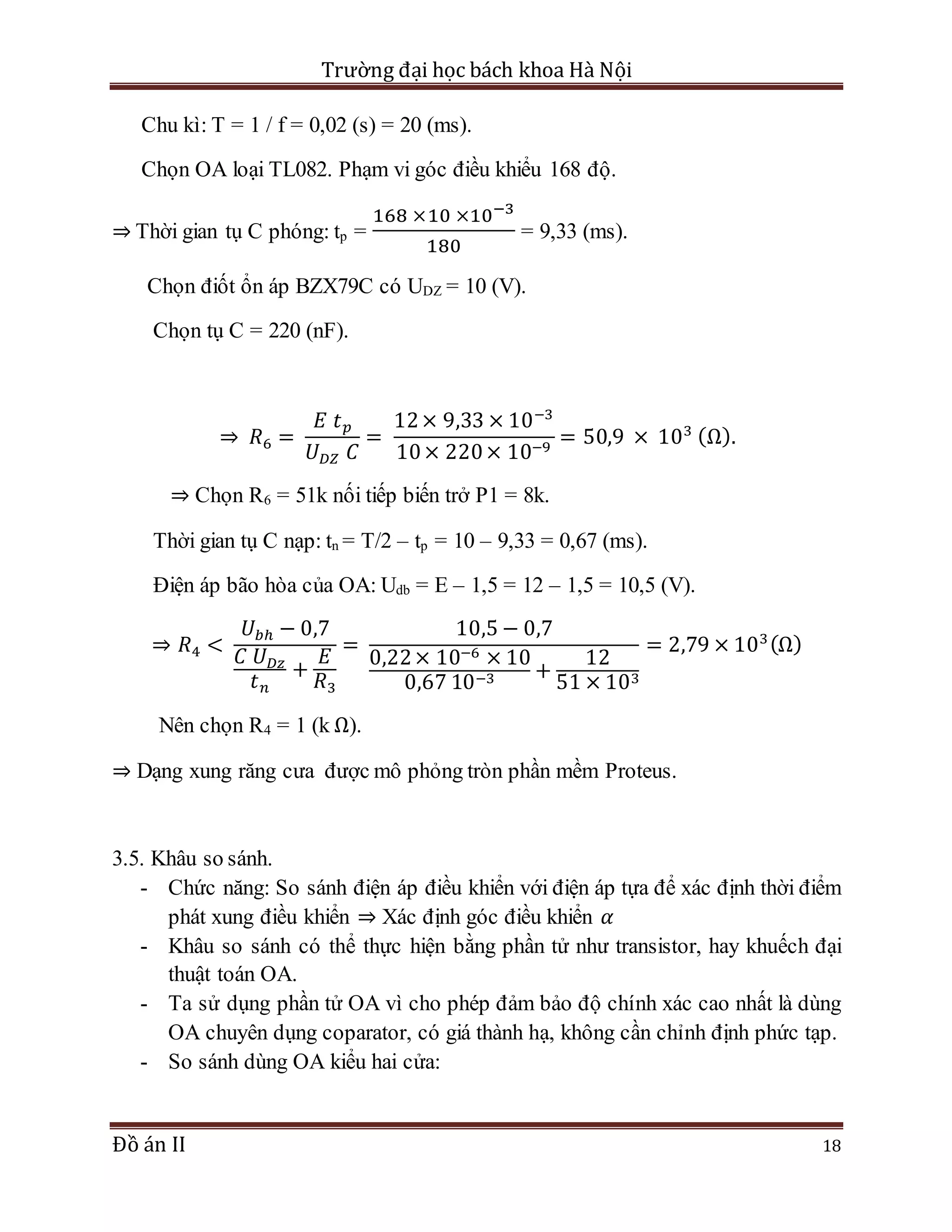 Thiết kế bộ nguồn chỉnh lưu điều khiển động cơ một chiều kích từ độc ...