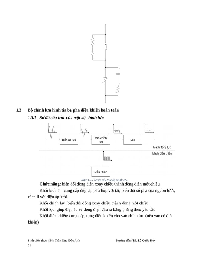 Thiết kế chỉnh lưu hình tia ba pha điều khiển động cơ điện một chiều kích từ độc lập.pdf