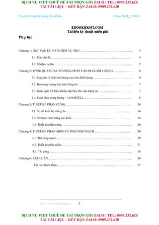 Thiết kế cân băng tải sử dụng vi điều khiển 89C52 và ADC ICL 7109.doc