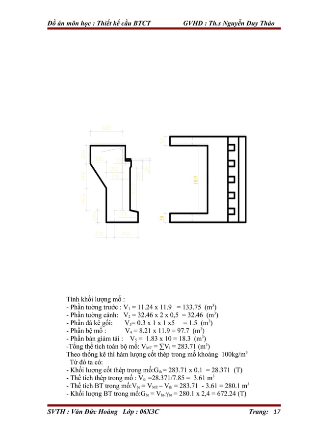 Thiết kế cầu btct dầm đơn giản dự ứng lực căng sau (kèm bản vẽ) | PDF