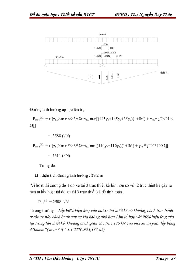 Thiết kế cầu btct dầm đơn giản dự ứng lực căng sau (kèm bản vẽ) | PDF