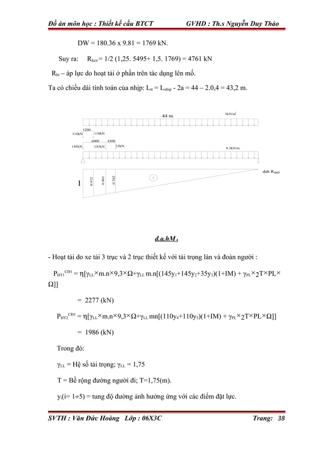 Thiết kế cầu btct dầm đơn giản dự ứng lực căng sau (kèm bản vẽ) | PDF