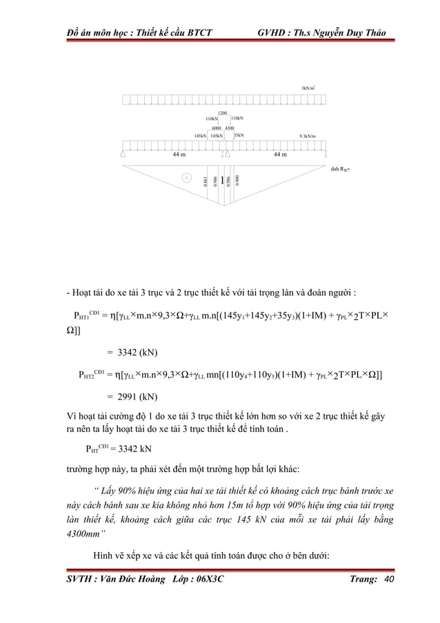 Thiết kế cầu btct dầm đơn giản dự ứng lực căng sau (kèm bản vẽ) | PDF