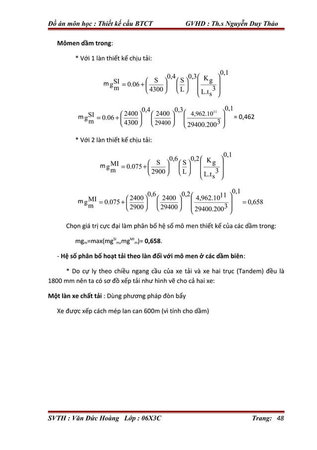 Thiết kế cầu btct dầm đơn giản dự ứng lực căng sau (kèm bản vẽ) | PDF