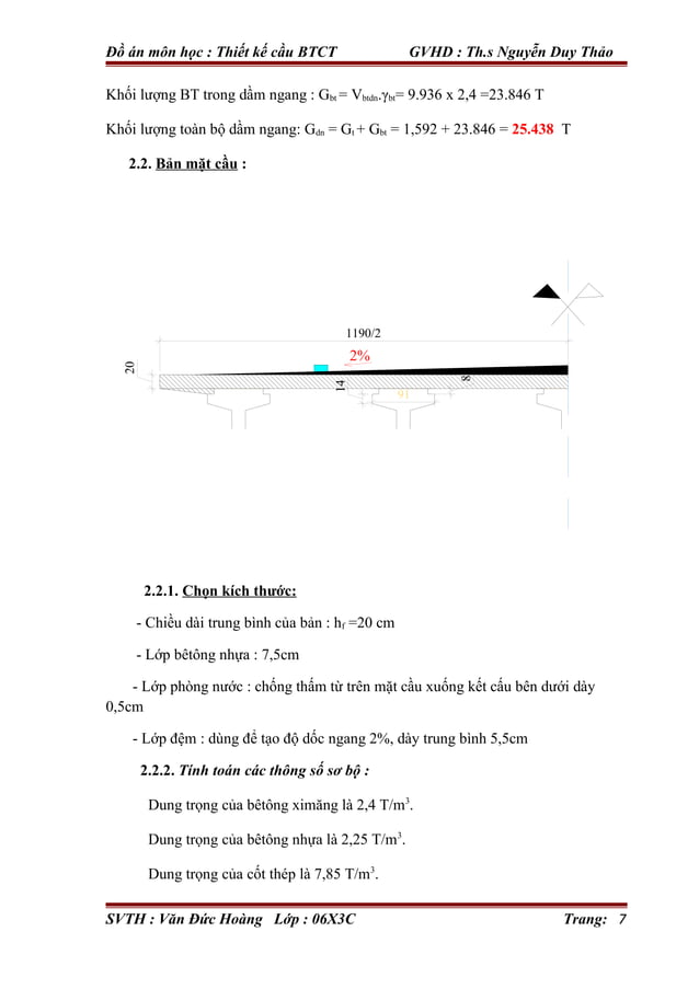 Thiết kế cầu btct dầm đơn giản dự ứng lực căng sau (kèm bản vẽ) | PDF