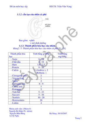 Thiết kế hệ thống sấy hầm sấy cà phê nhân năng suất 1000 kg khô.h | PDF