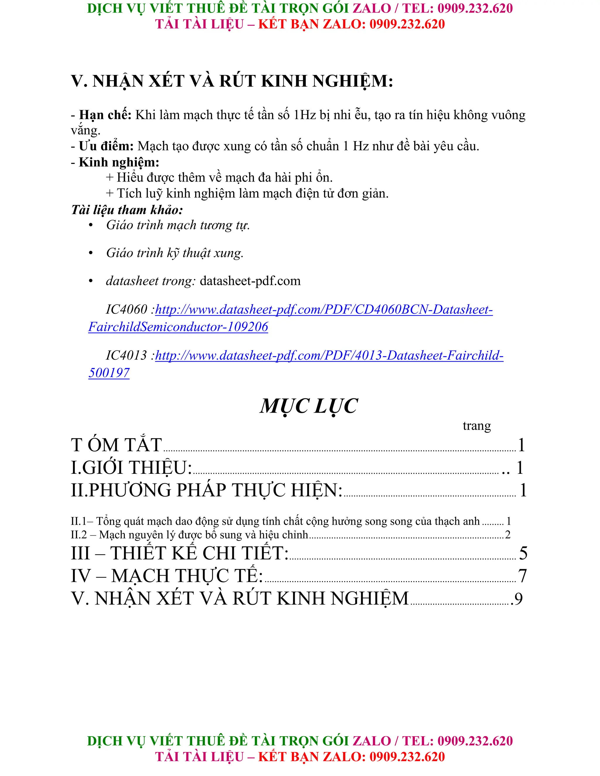 Thiết kế mạch dao động tạo tần số 1Hz.doc