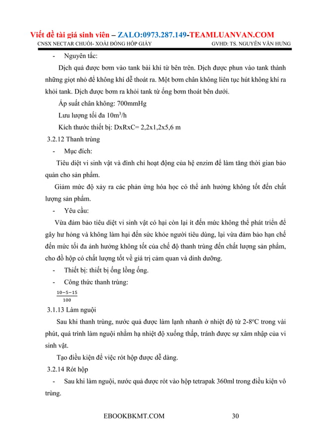 Thiết kế phân xưởng sản xuất nước quả nectar chuối và xoài năng suất 10 tấn sản phẩm trên ca.docx