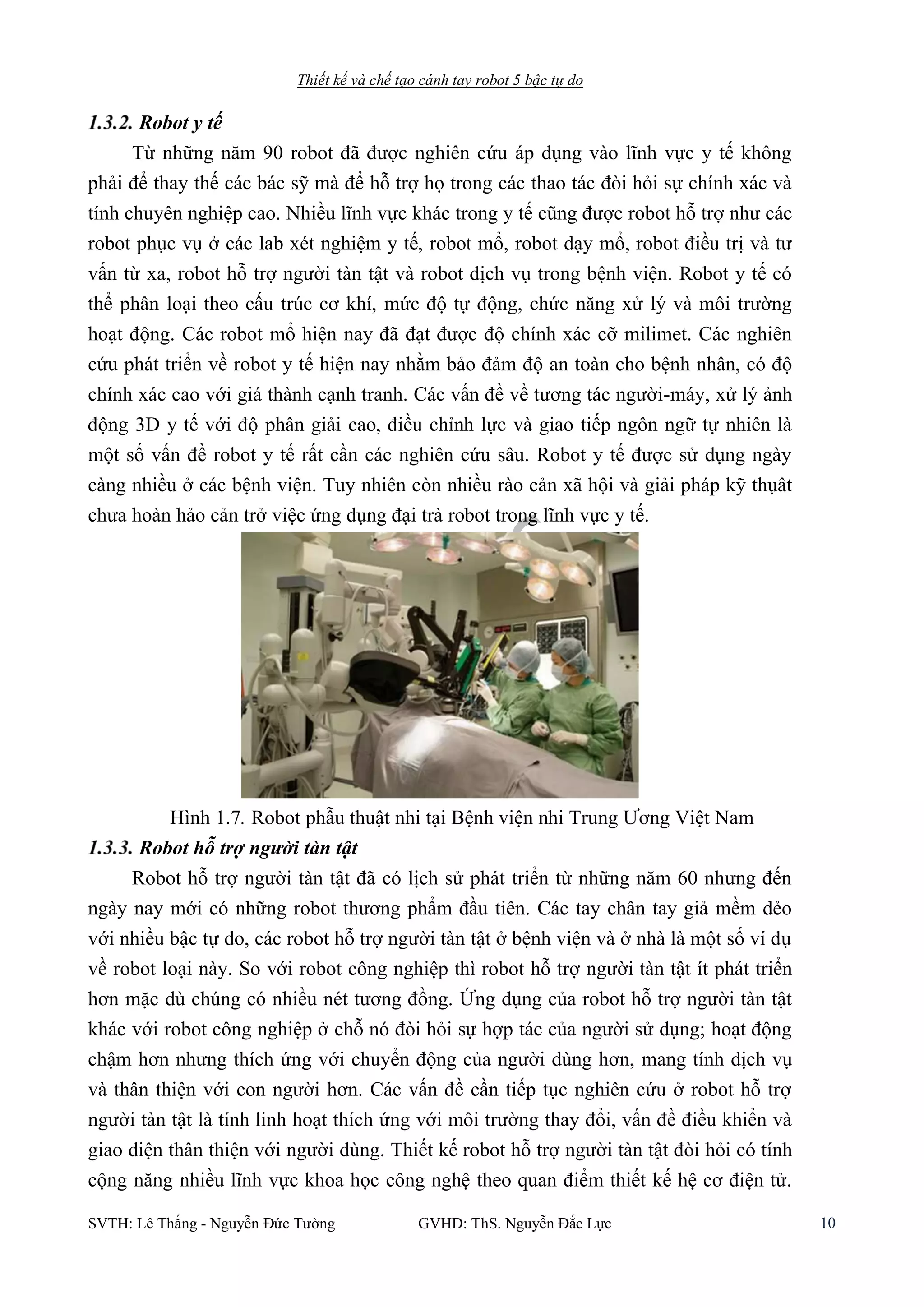 Thiết kế và chế tạo cánh tay robot 5 bậc tự do, LÊ THẮNG.pdf