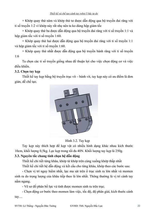 Thiết kế và chế tạo cánh tay robot 5 bậc tự do, LÊ THẮNG.pdf