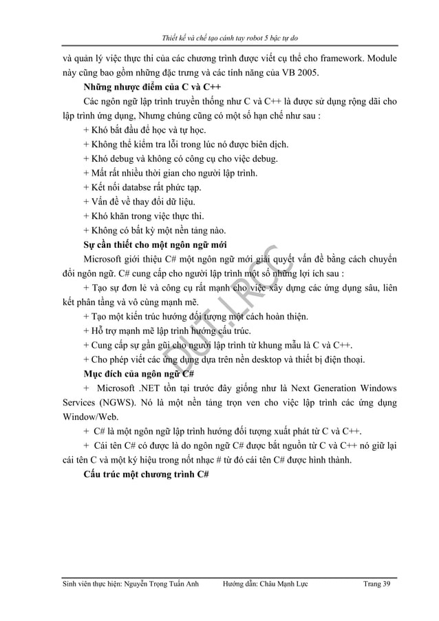 Thiết kế và chế tạo cánh tay robot 5 bậc tự do, NGUYỄN TRỌNG TUẤN ANH.pdf