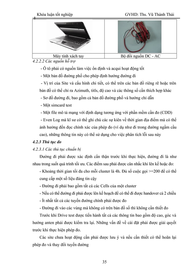 Thiết kế xây dựng trạm bts phục vụ cho một vùng và kiểm tra hoạt động trạm bts bằng phương pháp ...