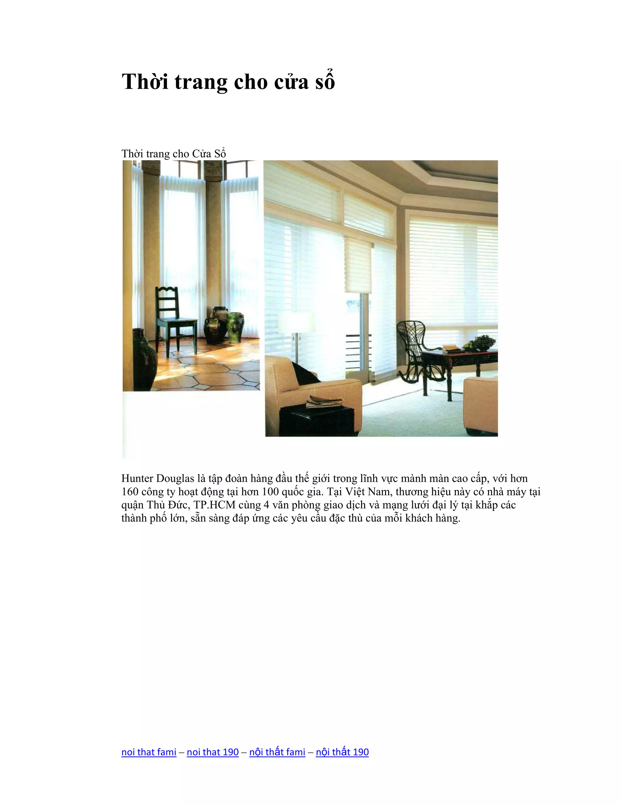 Thời trang cho cửa sổ | PDF