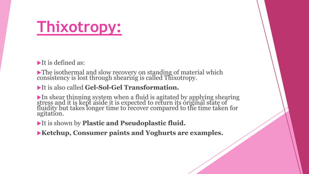 Thixotropy (1) (1) | PPTX