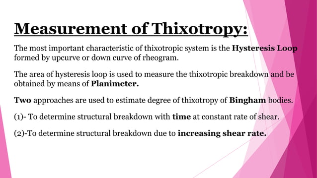 Thixotropy (1) (1) | PPTX