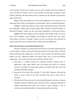 iPod in Education: The Potential for Teaching and Learning | PDF