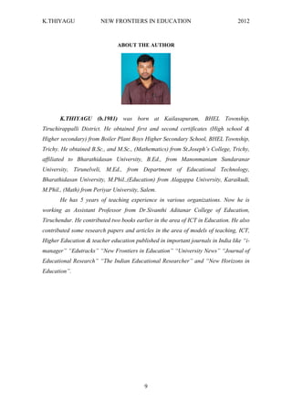 EFFECTIVENESS OF BLOG IN LEARNING MATHEMATICS AT THE SECONDARY TEACHER ...