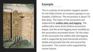 Construction Technology II (Seminar) - Deep excavation | PPTX