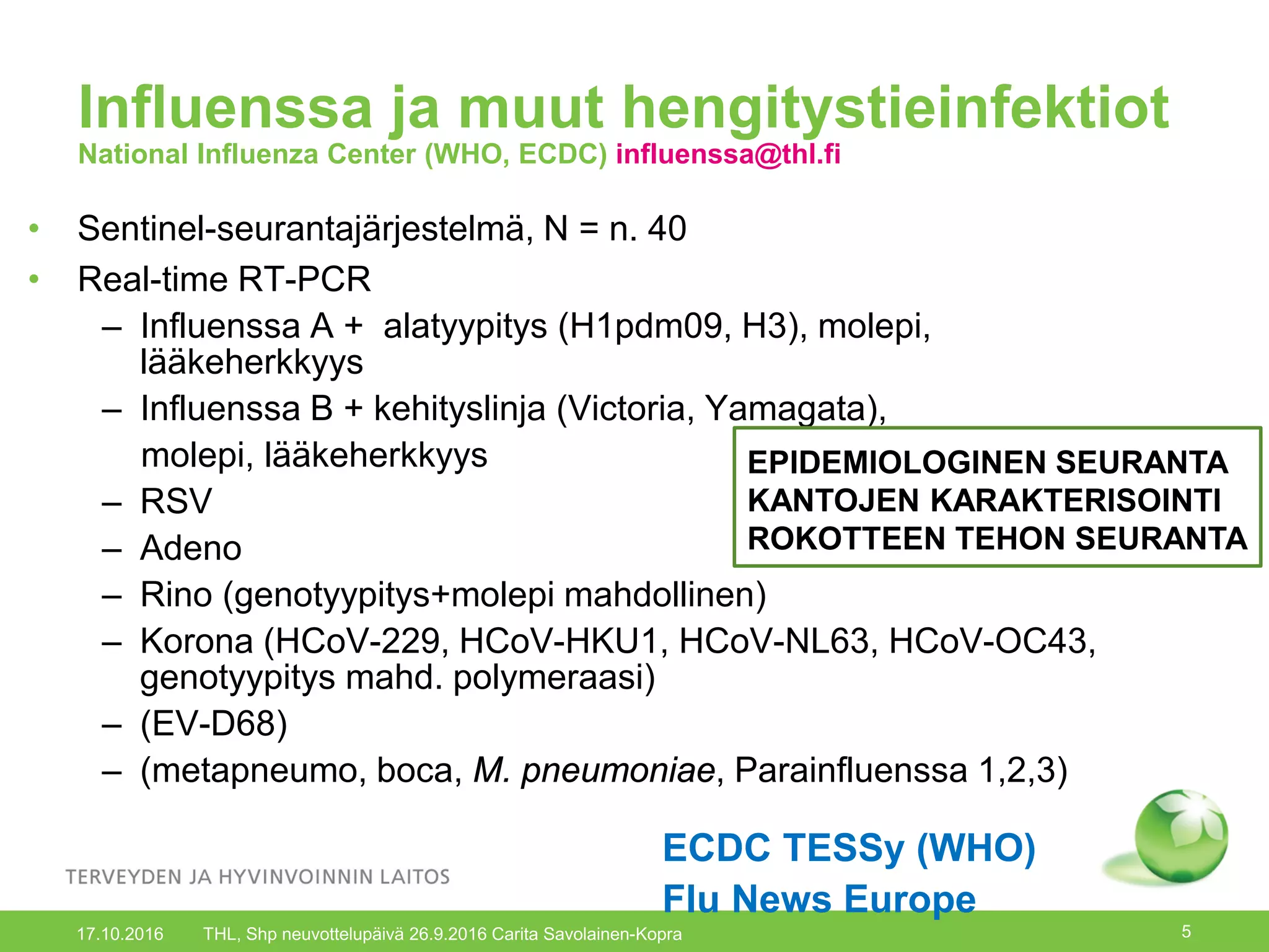 Thl asiantuntijalaboratoriotoiminta virukset | PPT