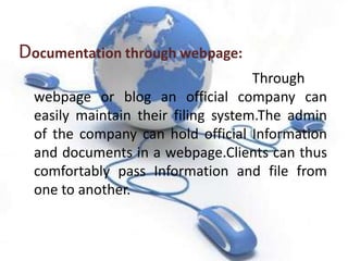 documentation tools&techniques | PPT