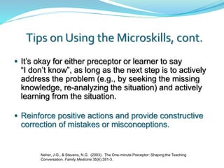 The ONE-MINUTE PRECEPTOR | PPTX