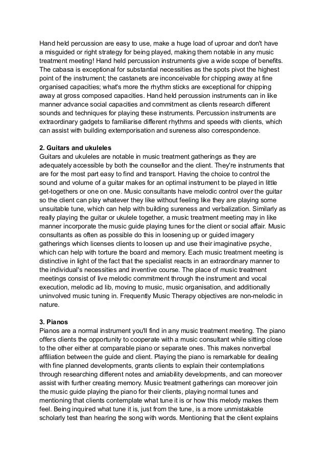 The House of Music Therapy | PDF