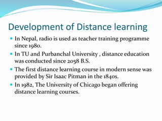 open and distance education | PPTX