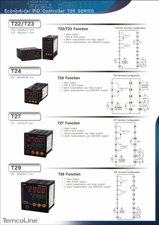 Thông số kỹ thuật bộ điều khiển nhiệt temcoline, Catalogue bộ điều khiển nhiệt | PDF