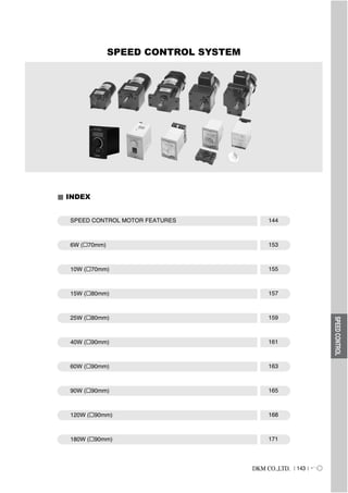 Thông số kỹ thuật bộ điều khiển tốc độ DKM catalogue speed control DKM ...