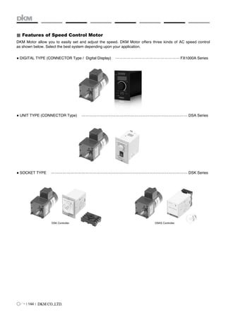 Thông số kỹ thuật bộ điều khiển tốc độ DKM catalogue speed control DKM ...