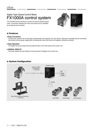 Thông số kỹ thuật bộ điều khiển tốc độ DKM catalogue speed control DKM ...
