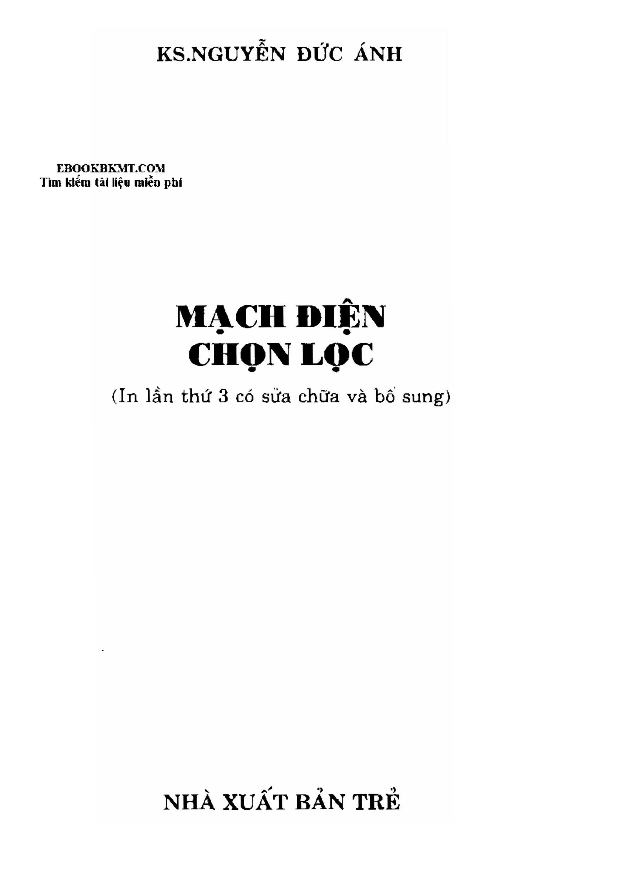 gioi thieu tai lieu Cac mach dien chon loc | PDF