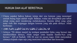 MATERI TENTANG THOHAROH / BESUCI (ISTINJA’).pptx