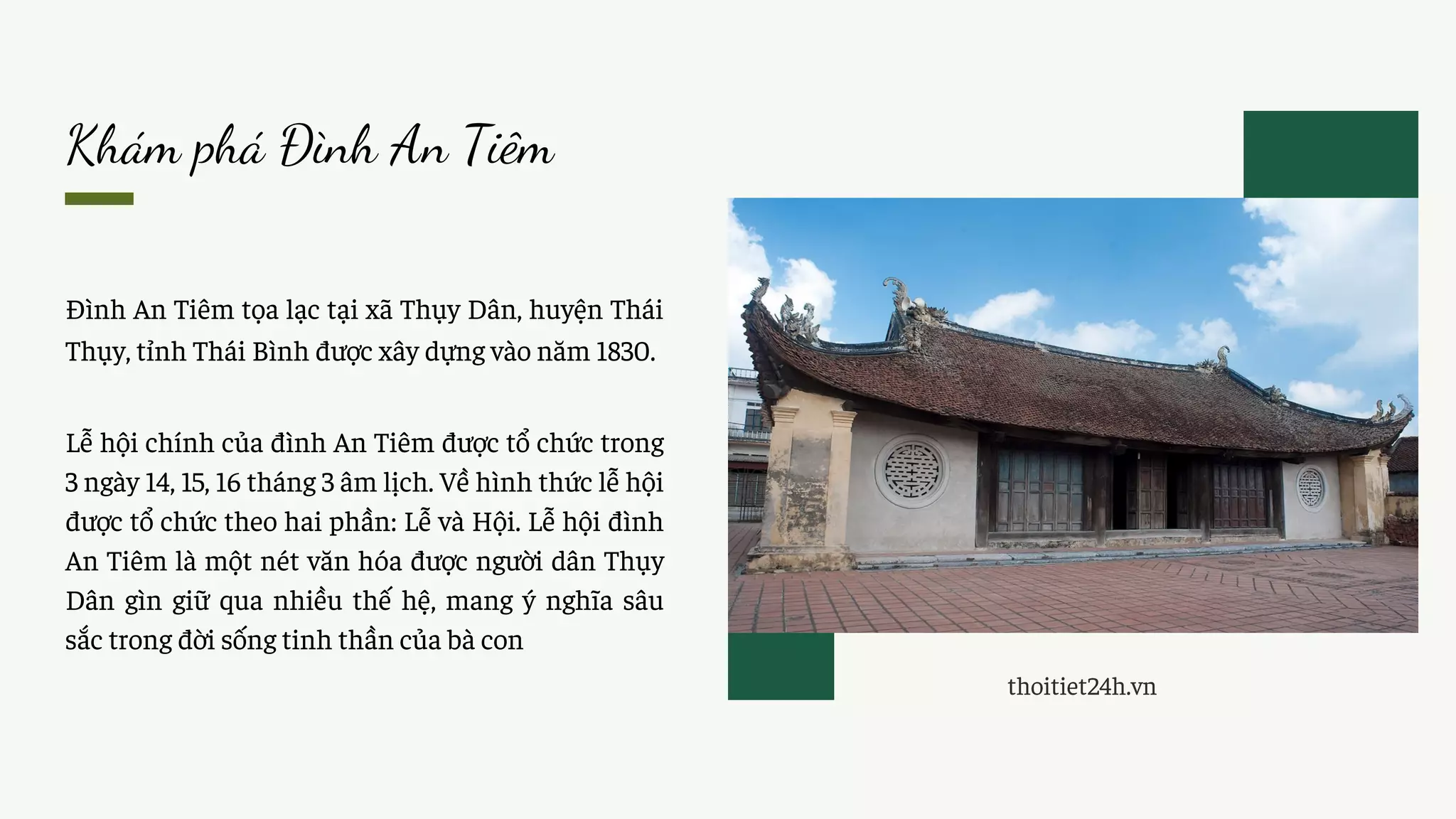 Thoi tiet Thai Thuy Thai Binh | PPT
