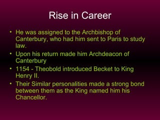 Thomas Becket P | PPT