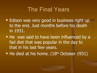Thomas Edison from ronvinkwan | PPT