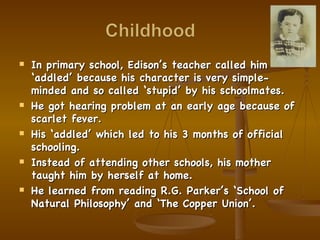 Thomas Edison from ronvinkwan | PPT