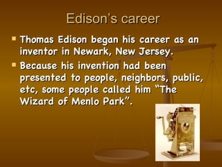 Thomas Edison from ronvinkwan | PPT