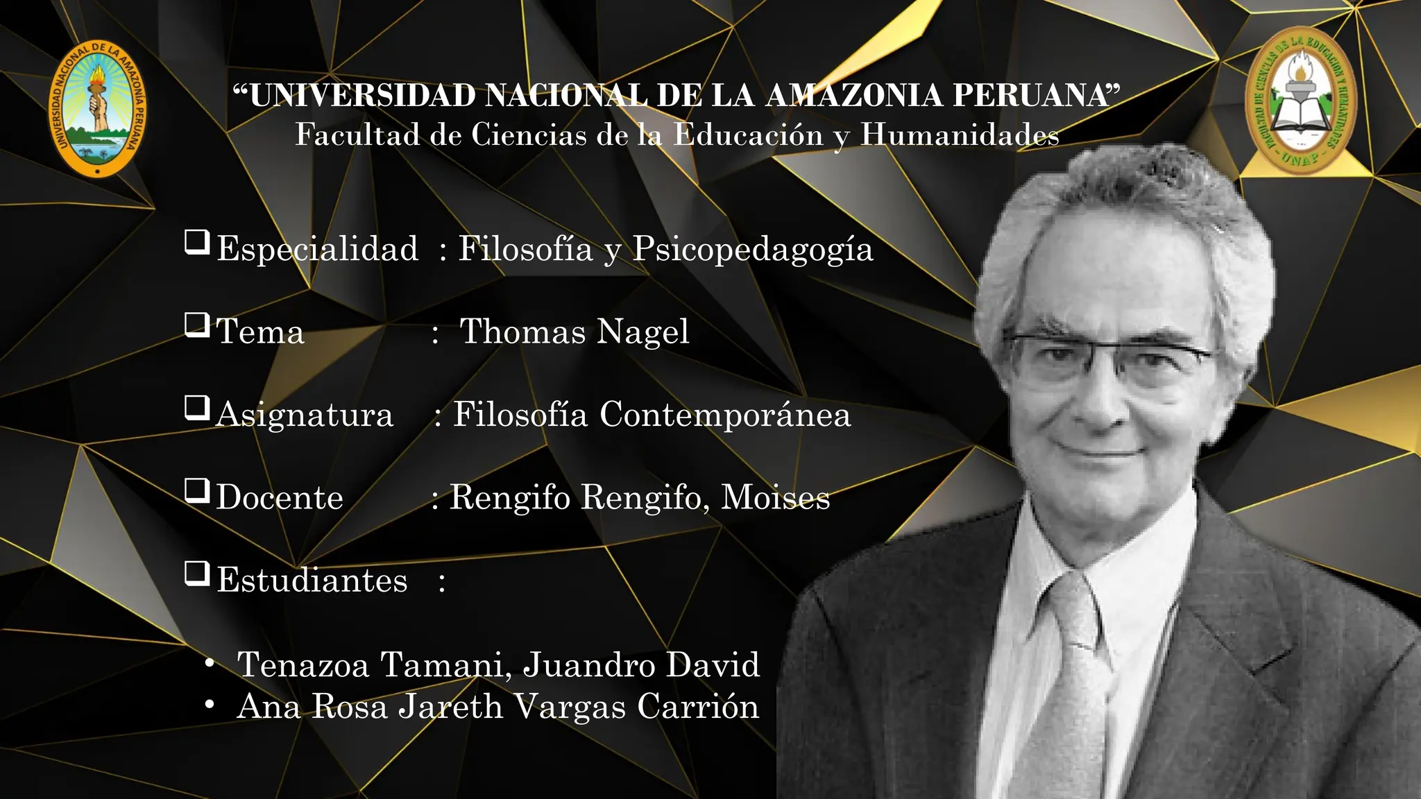 INTRODUCCION AL PENSAMIENTO DE : Thomas Nagel | PPT