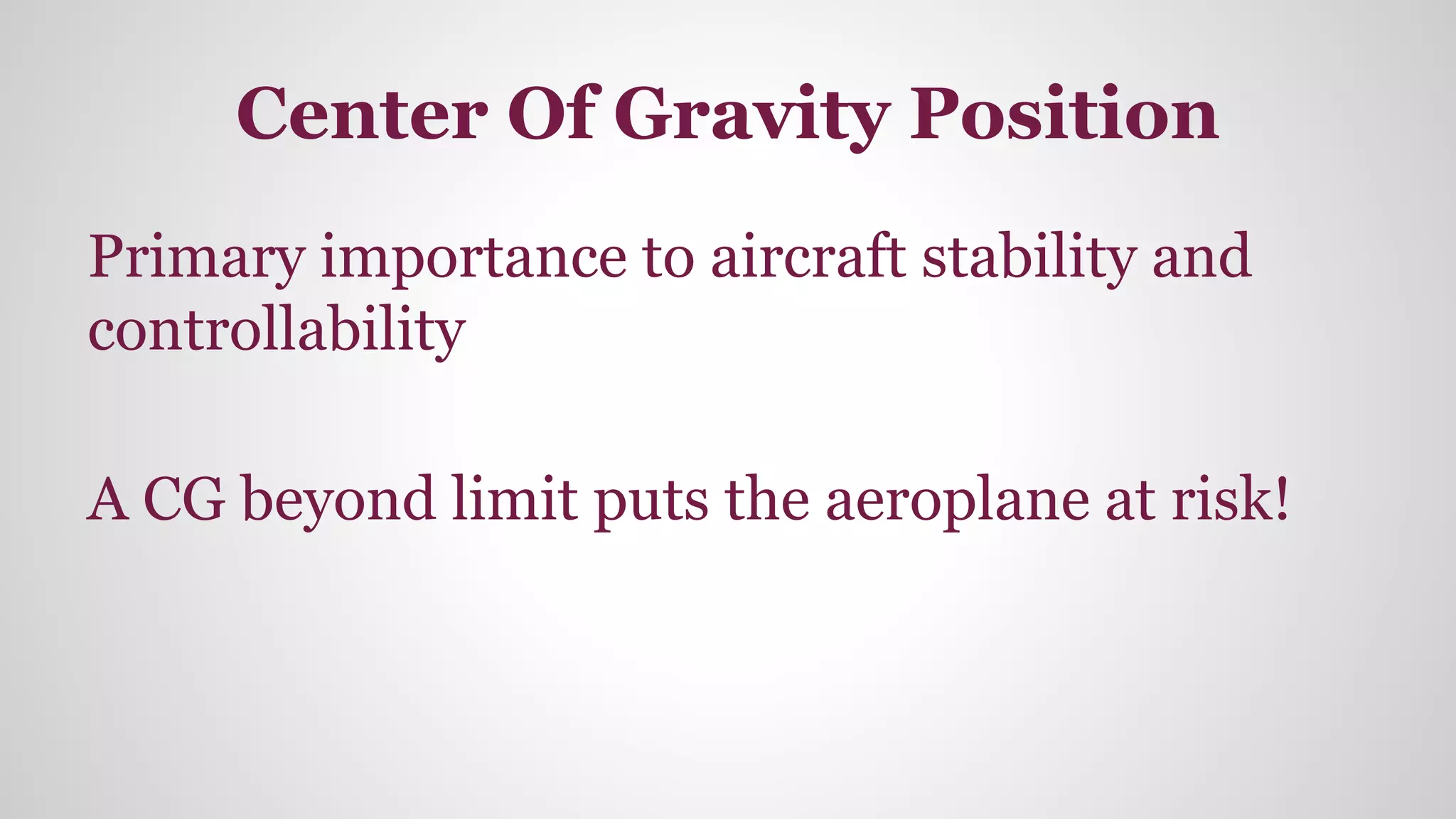 Aircraft Weight & Balance | PPTX