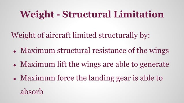 Aircraft Weight & Balance | PPTX | Physics | Science