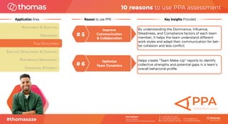 10 reasons to use Thomas Behaviour (PPA) Assessment | PDF