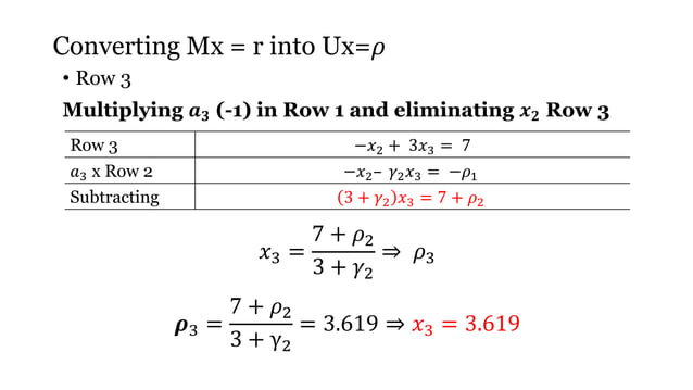 Thomas algorithm | PPTX