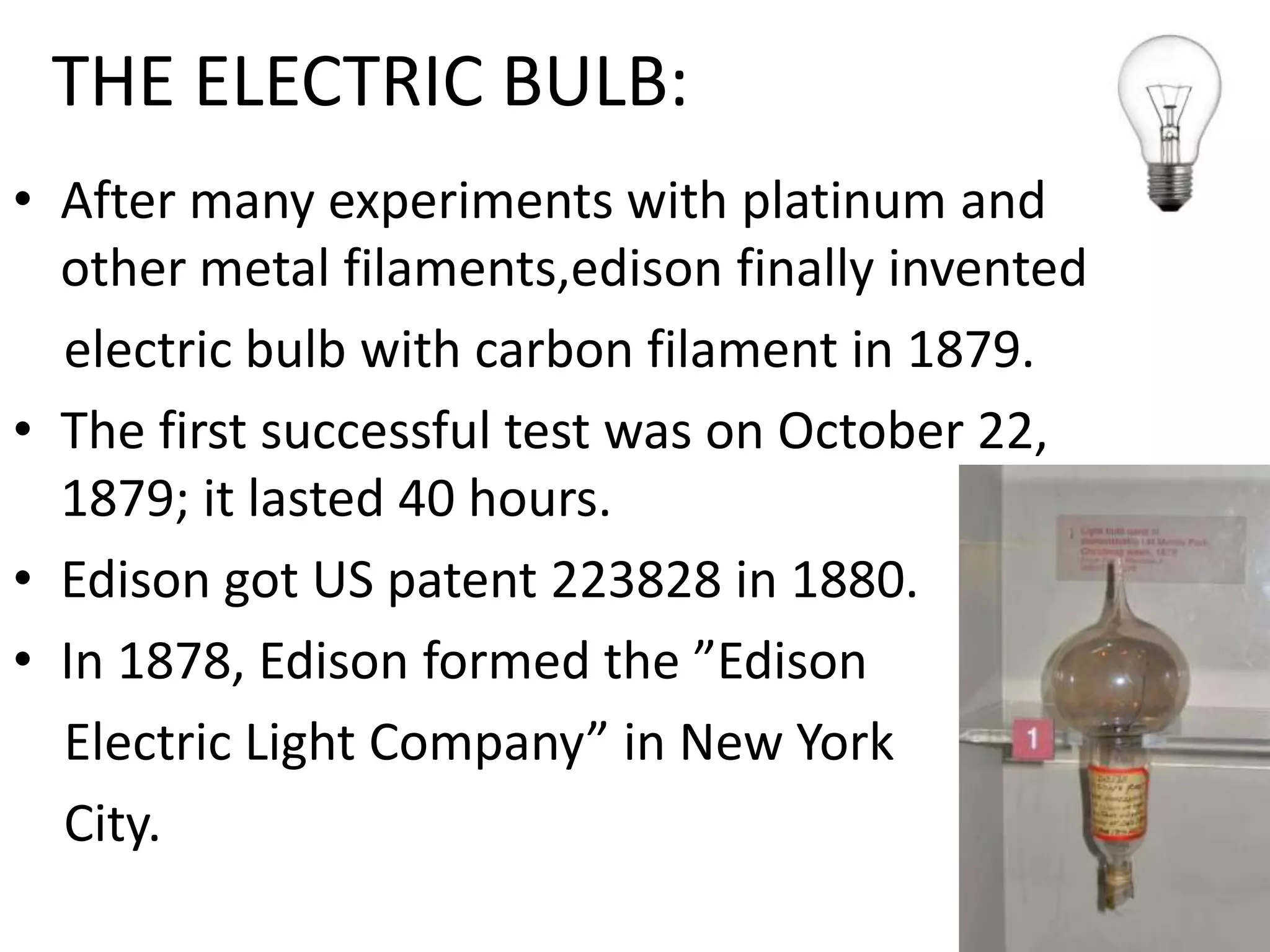 Thomas alva edison | PPTX