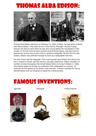 Thomas Edison | PDF
