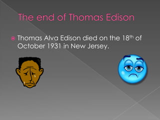 Thomas alva edison | PPTX